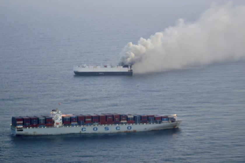 Cargo ship carrying new vehicles to Mexico sinks in the North Pacific ...