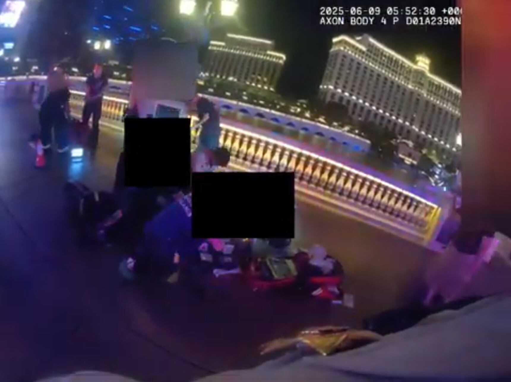 Body-worn camera video shows deadly Las Vegas Strip shooting aftermath