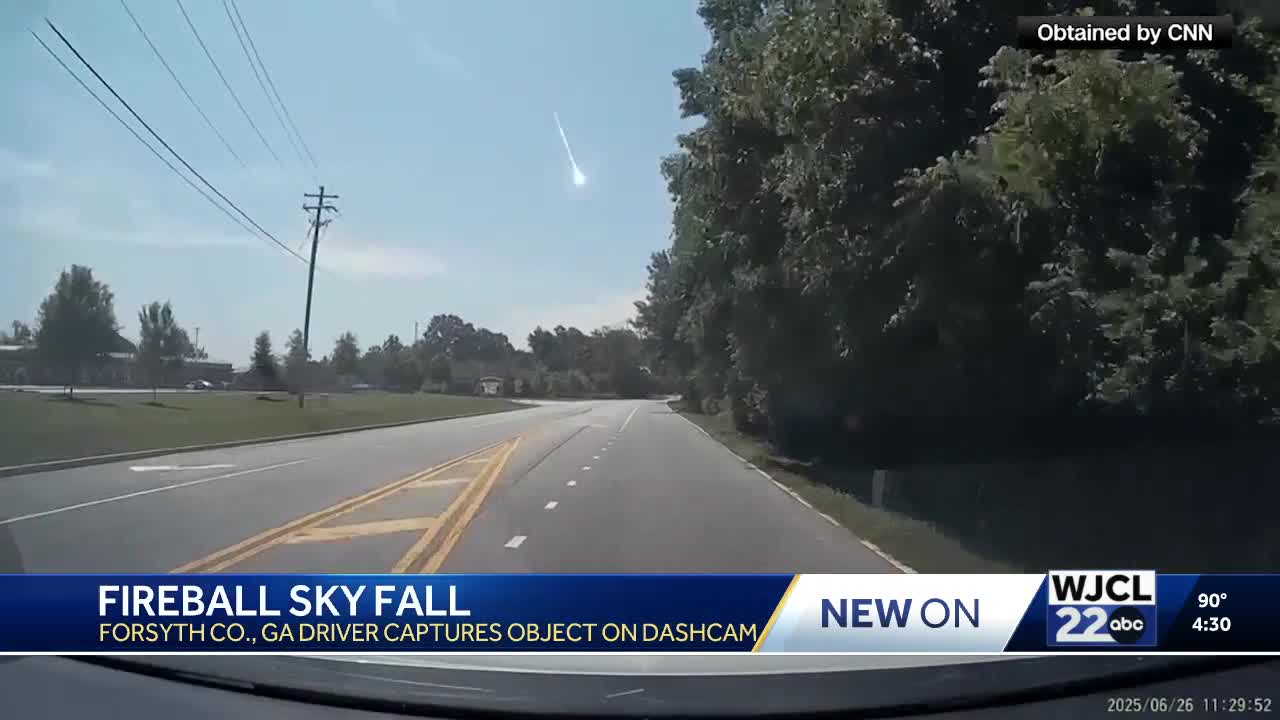 Fireball spotted in Georgia, South Carolina