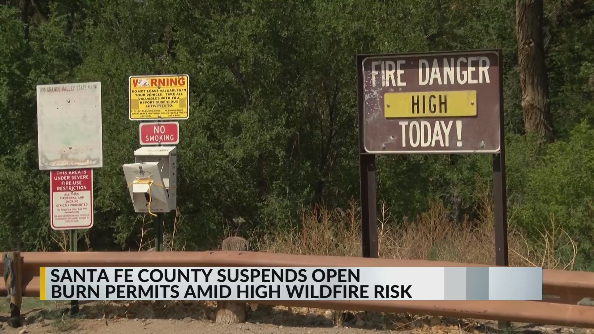 Santa Fe County Fire Marshal suspends current, new open burning permits
