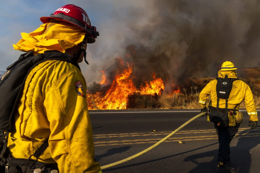 Brush Fire Erupts East of Temecula