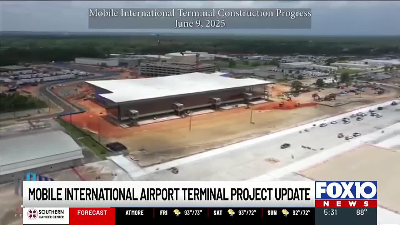 Progress update on the Mobile International Airport’s terminal project