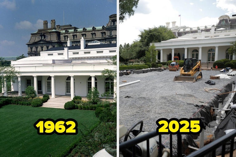 37 Historical Pictures Of The White House's Rose Garden Before The Grass Was Paved Over By ...