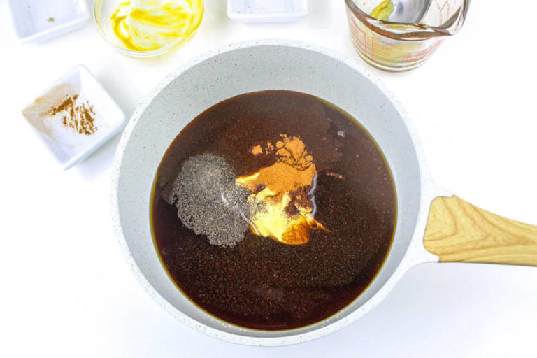 Bourbon maple glazed ham