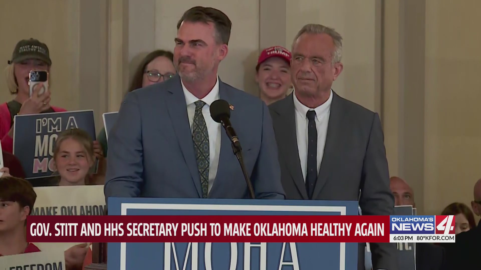 Gov. Stitt and HHS secretary push to make Oklahoma Healthy Again