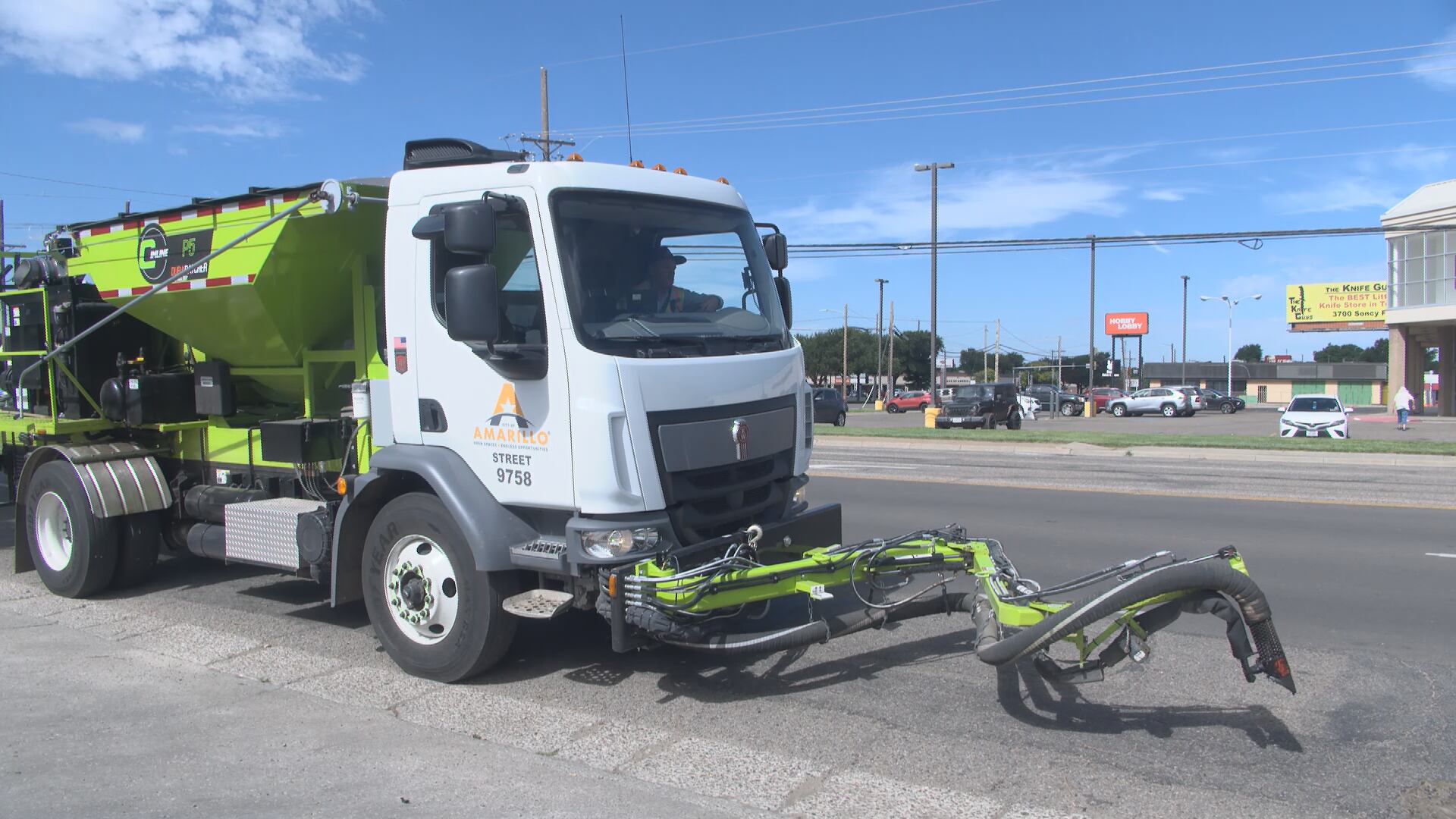 New City of Amarillo pothole repair trucks improving efficiency