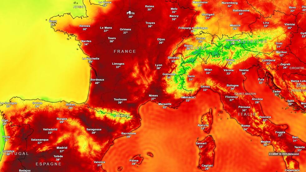 Les autorités mettent en garde: Vague de chaleur en Méditerranée, «il ...