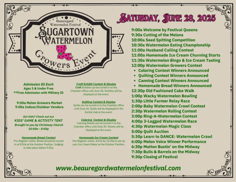 Beauregard Watermelon Festival returns with Sugartown Growers Event