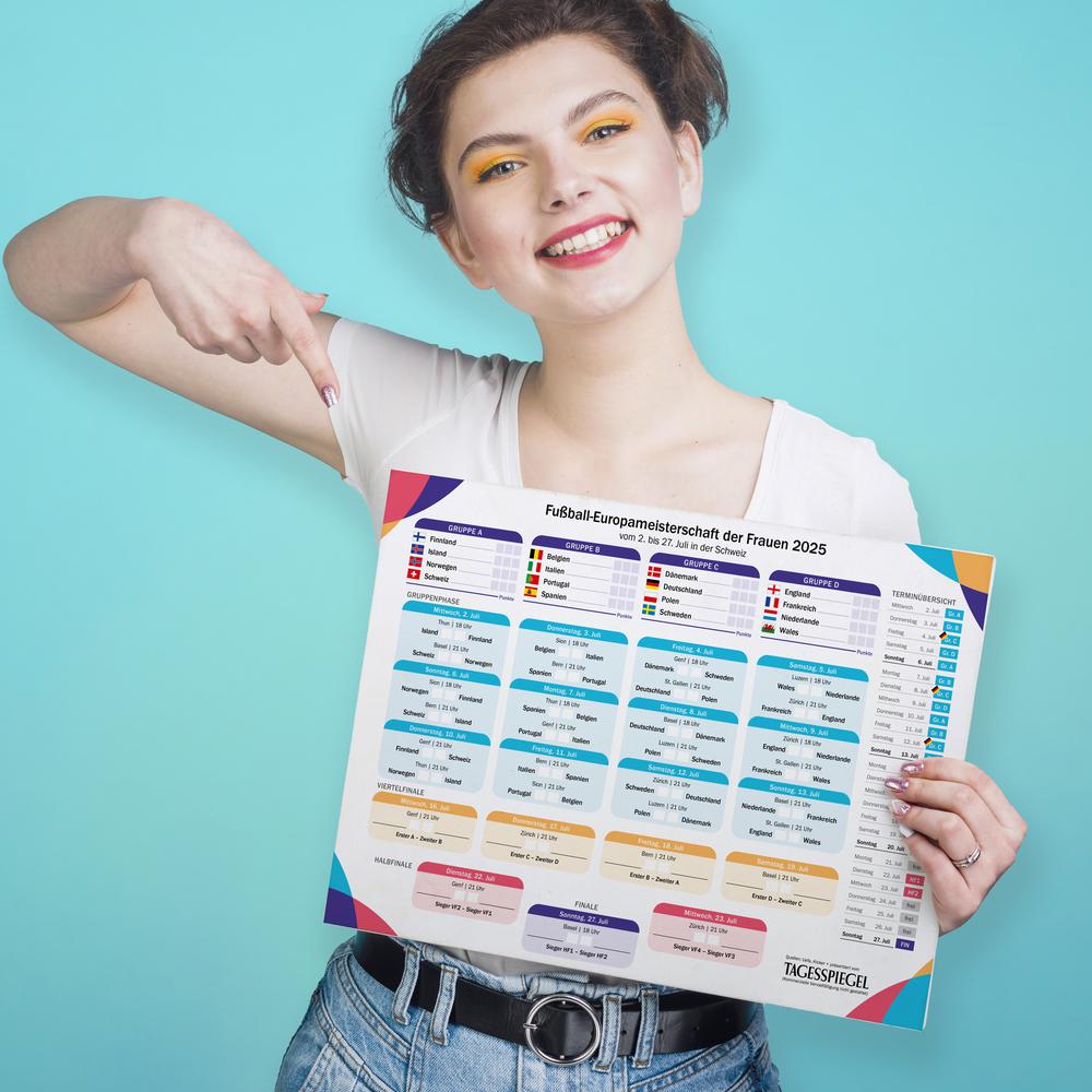Frauen-EM 2025: Spielplan als PDF zum Download: Alle Orte und Gruppen ...