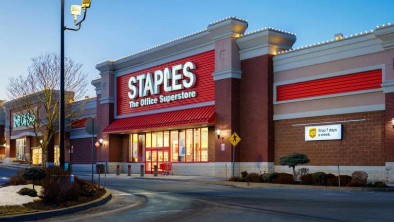 Staples has closed 100s of stores, more closing in 2025