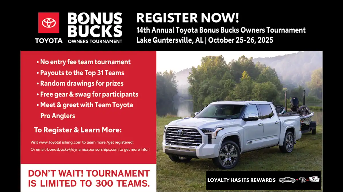 2025 Toyota Bonus Bucks Owners Tournament Set