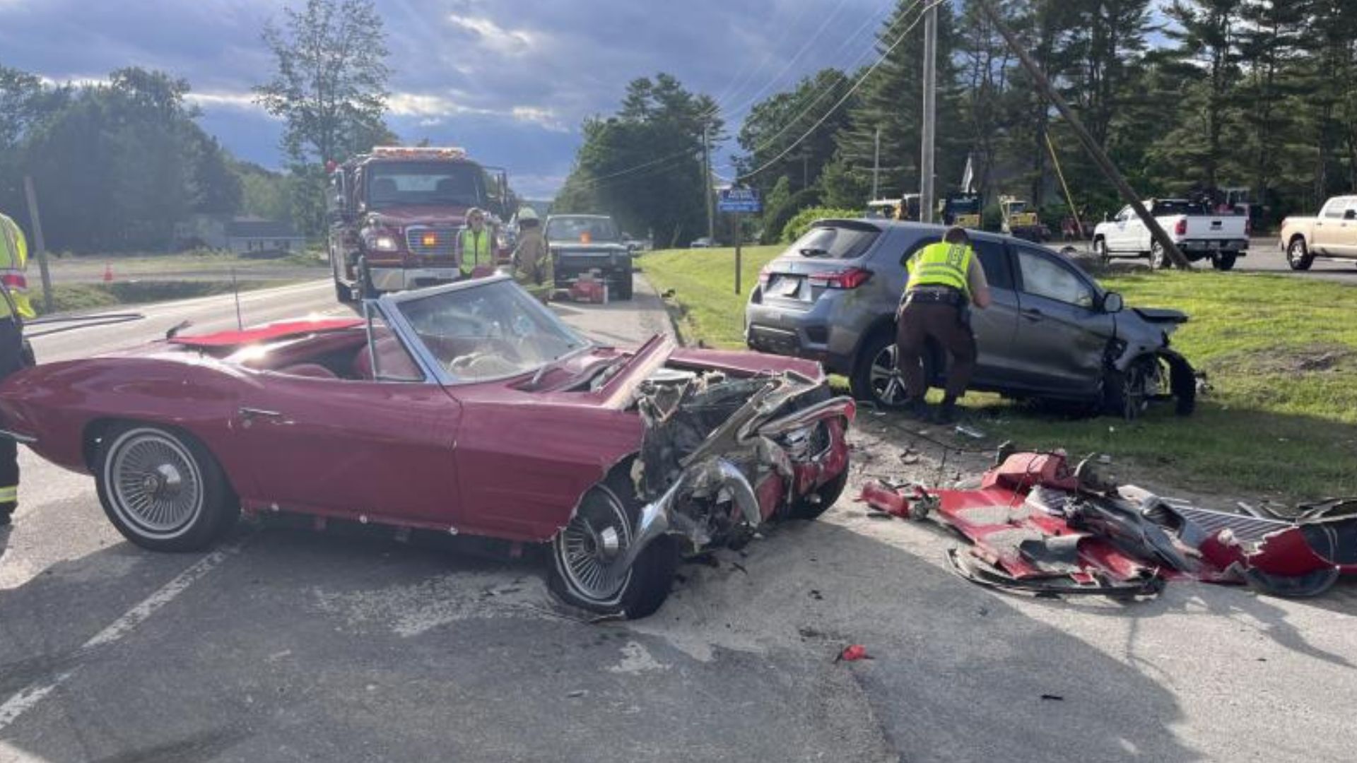 1959 Corvette Taken Out In Horrific Crash