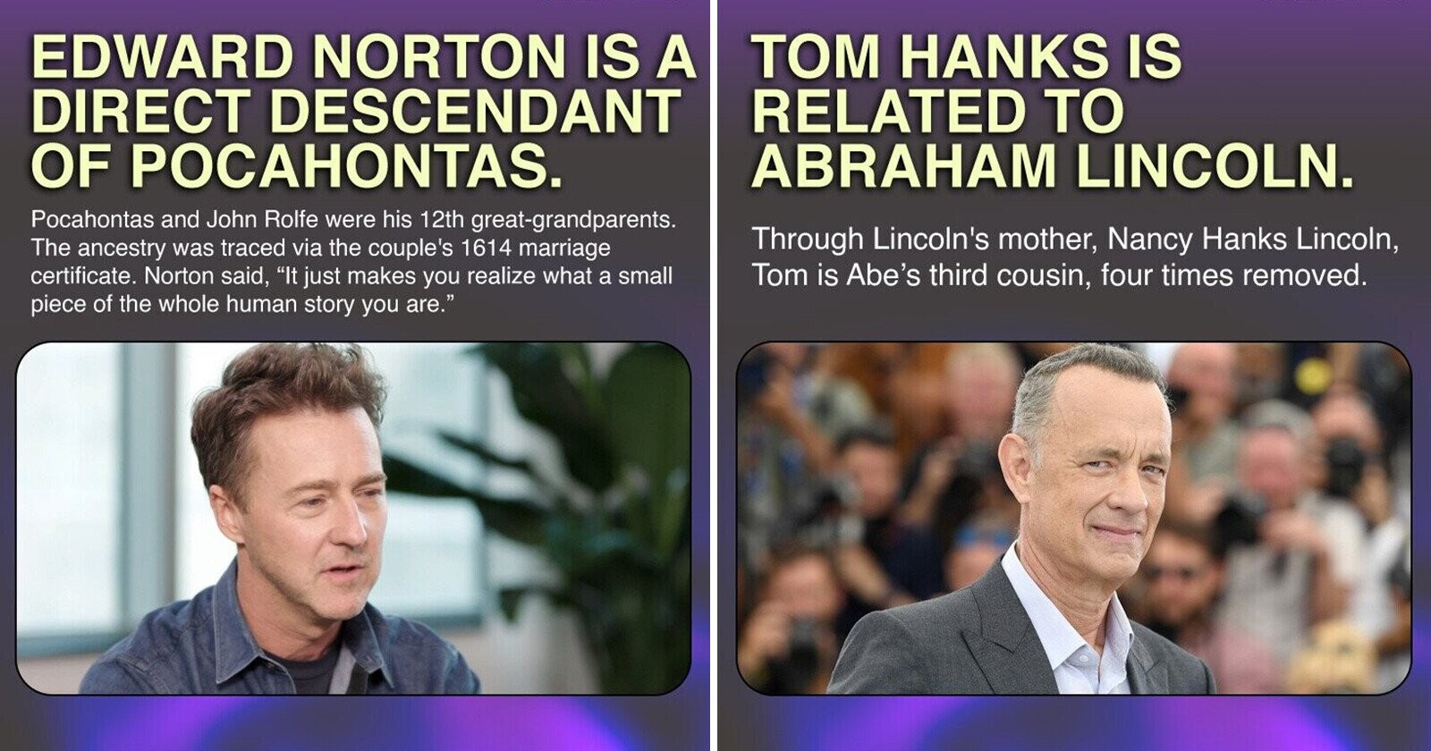 13 Famous People Who Have Absurd Ties to History