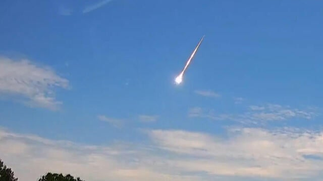 Watch: Fiery meteorite seen above Georgia and South Carolina