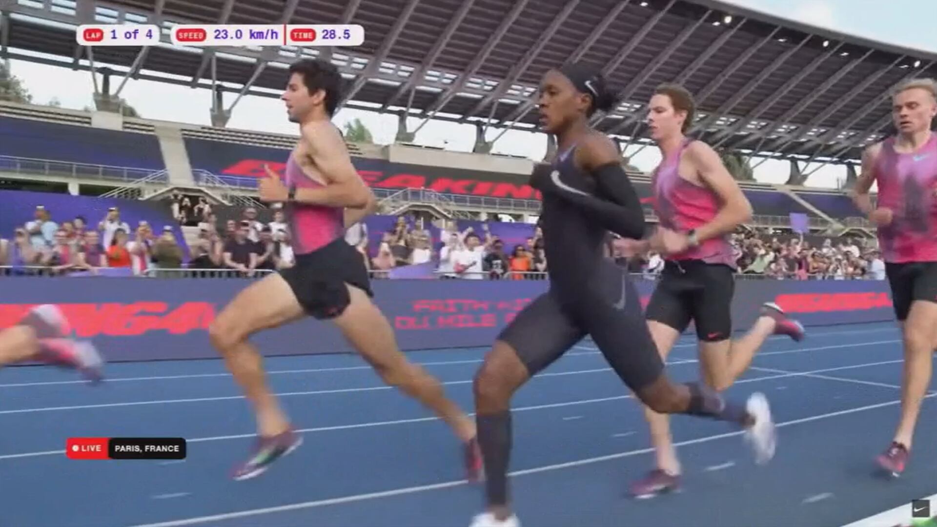 Kenyan Runner Breaks World Record Mile Fails To Run Mile In Under 4