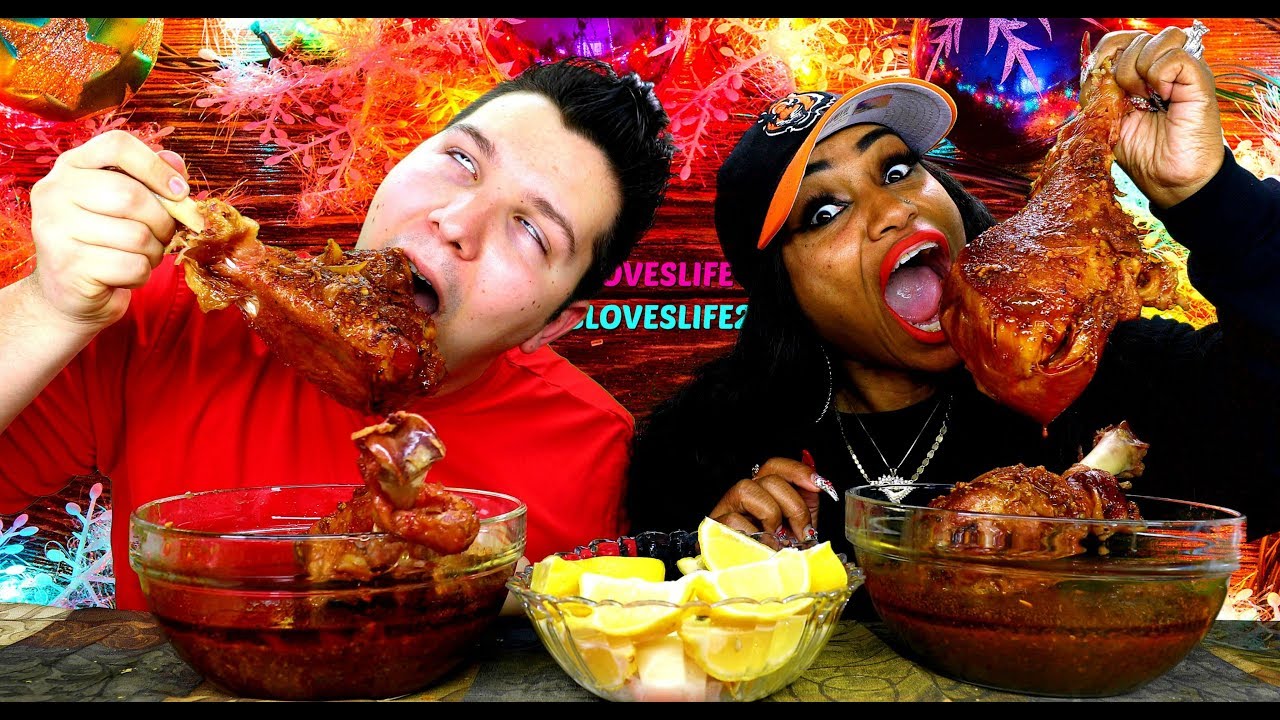 Turkey legs in Blove’s sauce featuring Nikocado Avocado