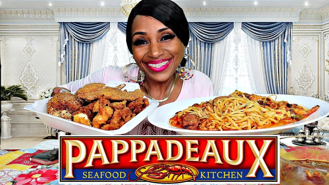 Stuffed Crab and Shrimp Mukbang from Pappadeaux