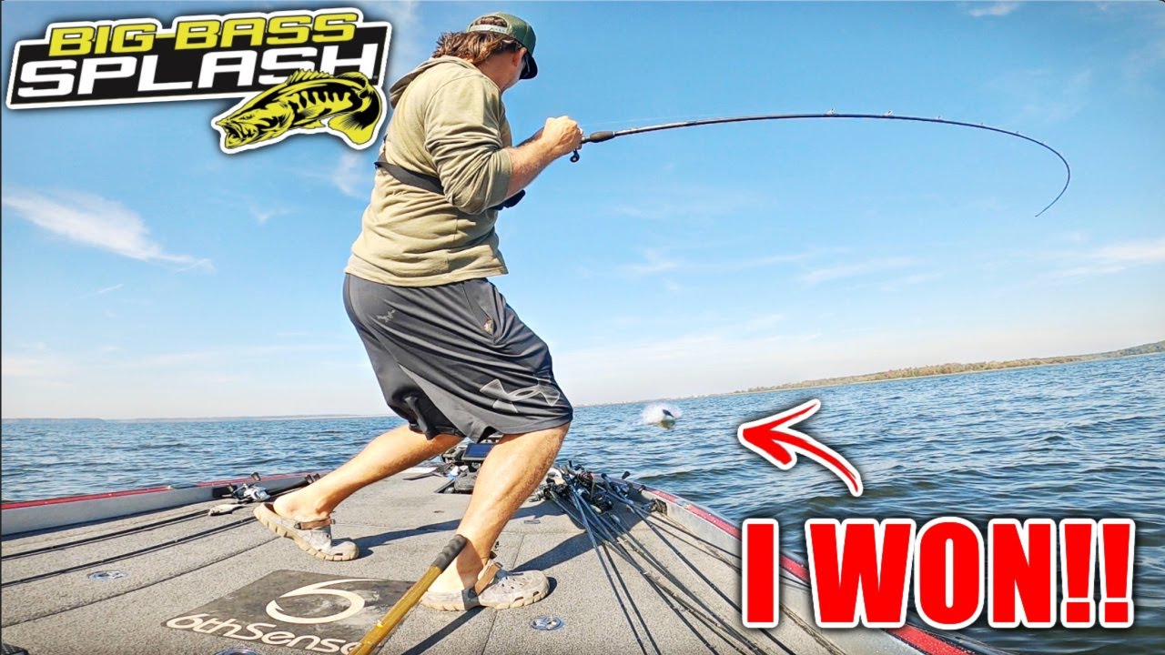 Fishing for 180,000 dollars in big bass only tournament