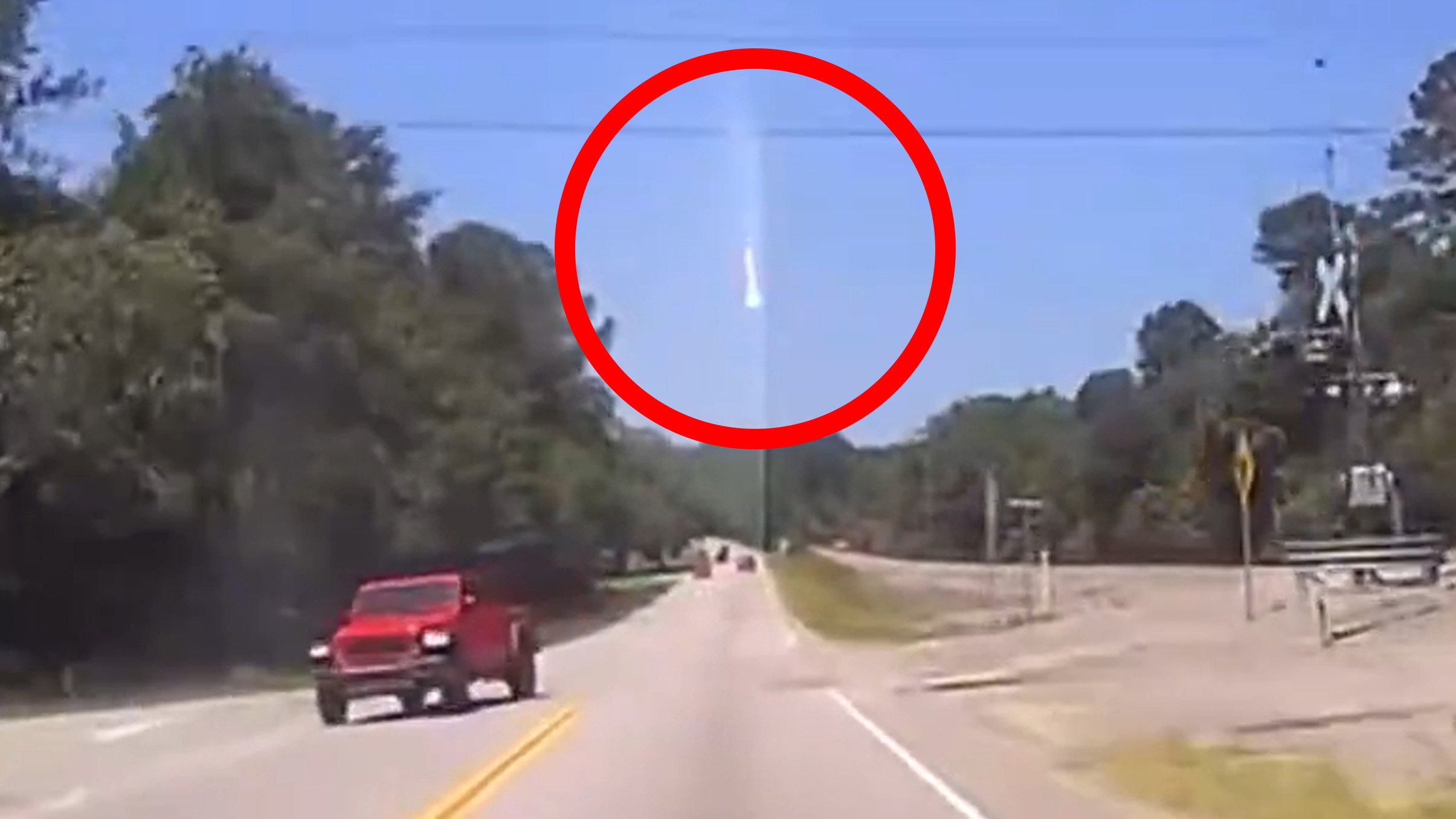 Mystery as flaming object seen flying over US states