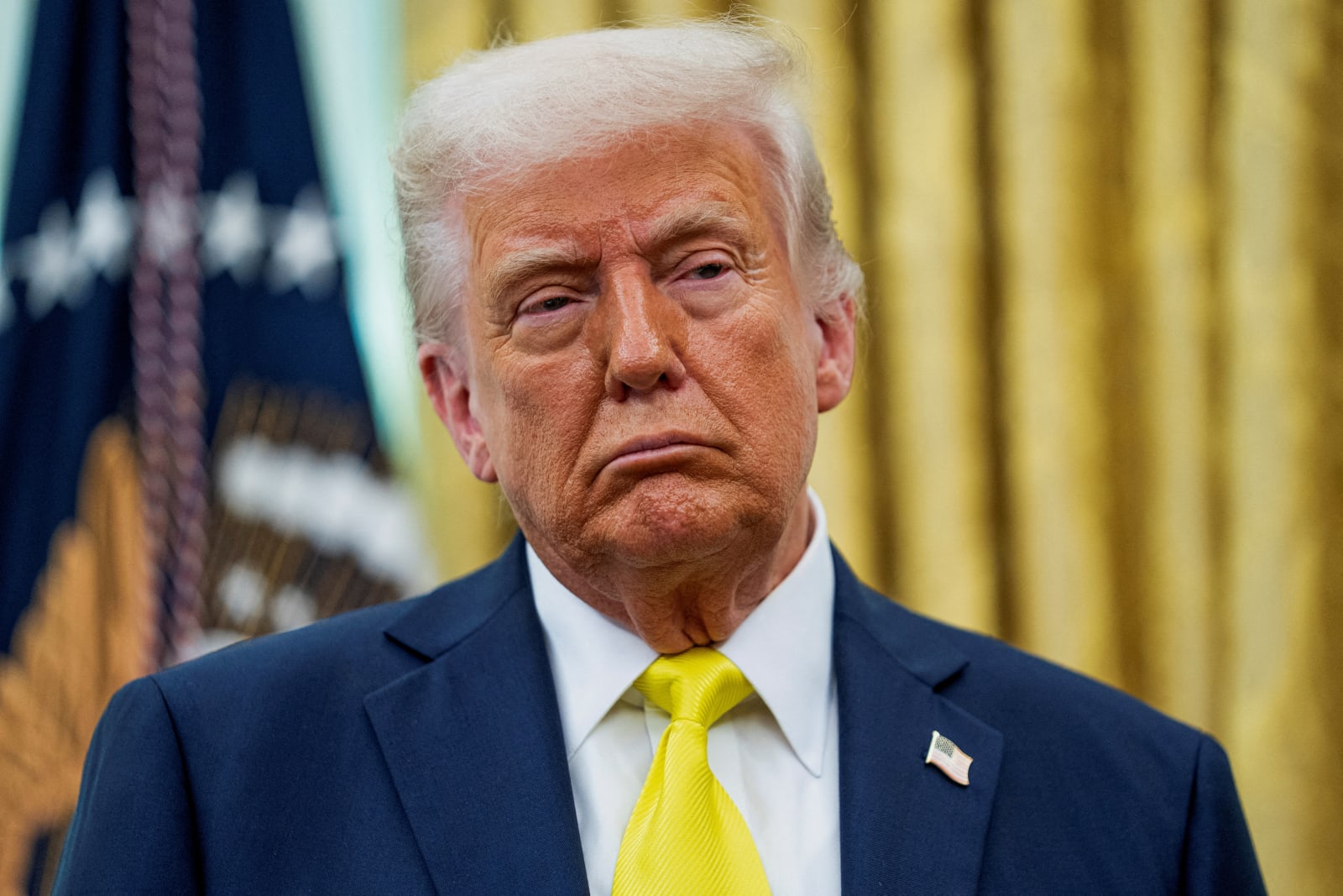 White House erupts at 'liberal activists' after art mocking Trump pops ...