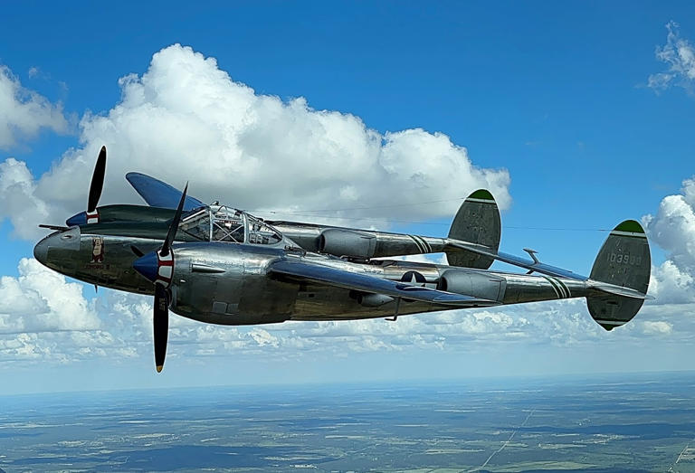P-38J Lightning Jandina III Arrives at Flying Heritage and Combat Armor ...
