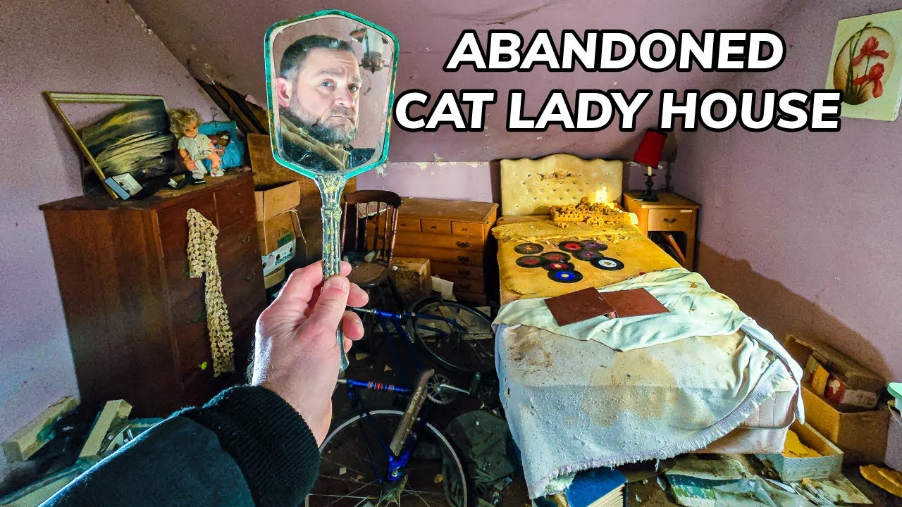 Crazy Abandoned Cat Lady House With Everything Left Behind
