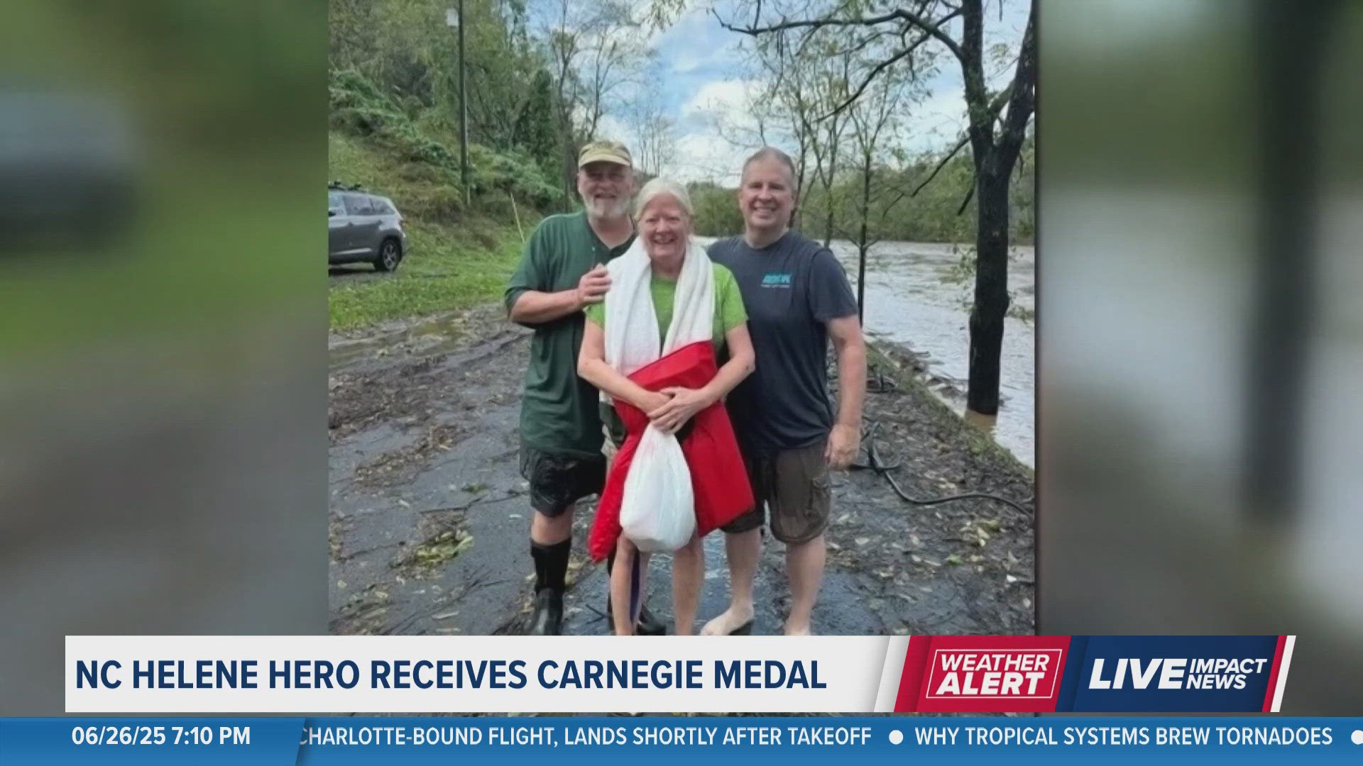 NC man recounts rescue efforts during Helene that saved a woman's life