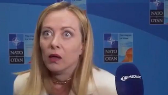 Italian PM Giorgia Meloni's bizarre expressions at NATO summit spark ...