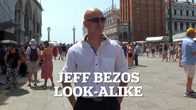 Jeff Bezos lookalike stuns crowds in Venice during wedding events