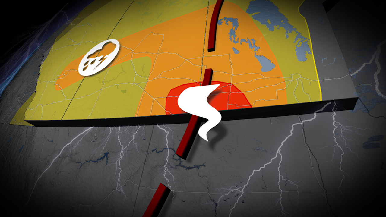 Severe storms, supercells build on the Prairies on Friday