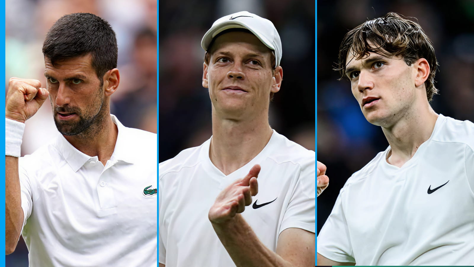 Wimbledon men’s singles draw: Djokovic, Sinner, Draper all in top half ...