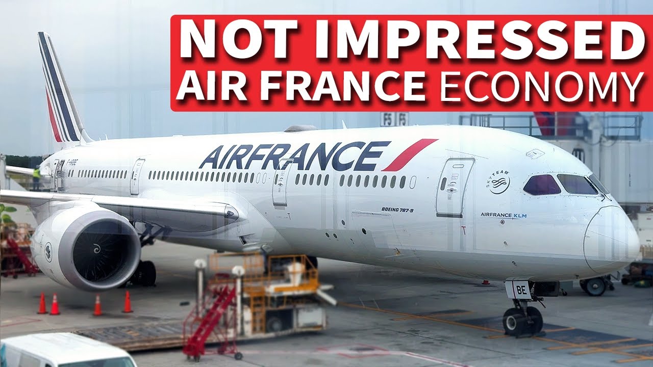 Air France 787 economy - cramped and uncomfortable