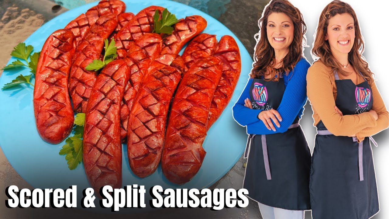 Split & Scored Sausages! No gadgets & SO EASY!