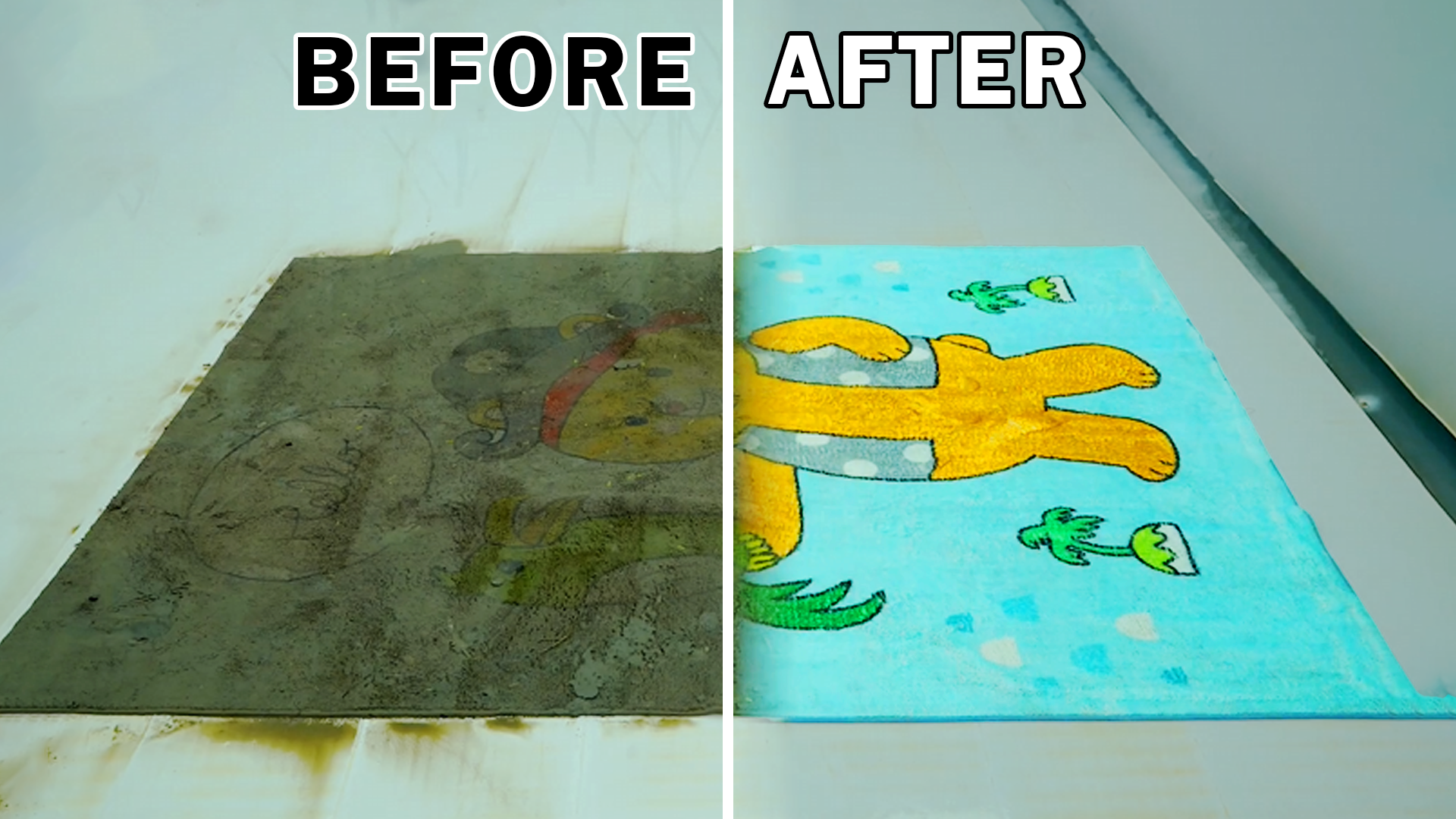 Satisfying ASMR Carpet Cleaning – Watch This Dirty Rug Turn Spotless!