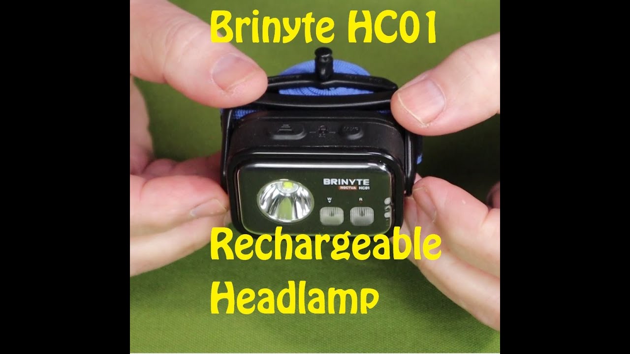 Brinyte HC01 White Red Light Rechargeable Camping Headlamp