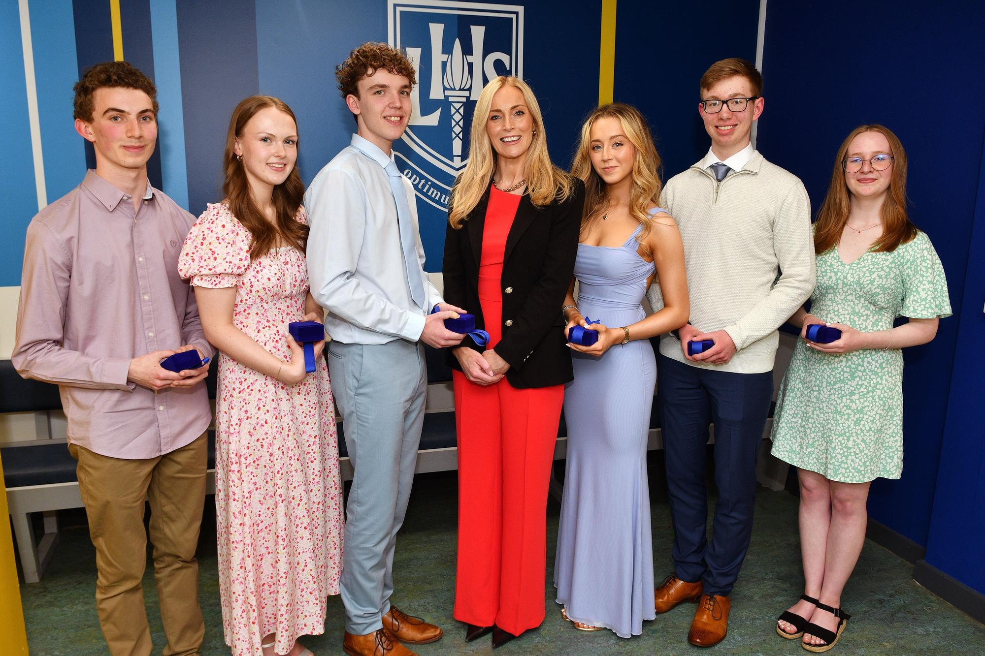 Award winners from Larbert High School's senior prizegiving 2024/25
