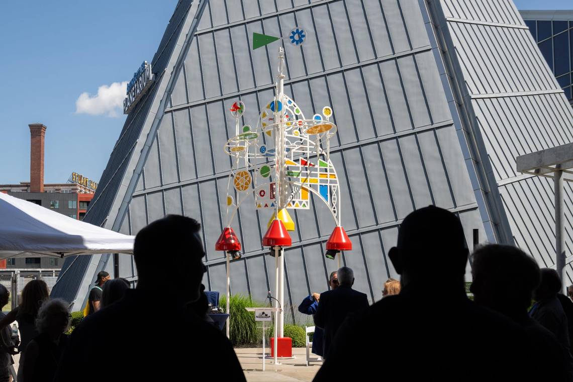 Massive new rocket sculpture is now part of Union Station's Rainen ...