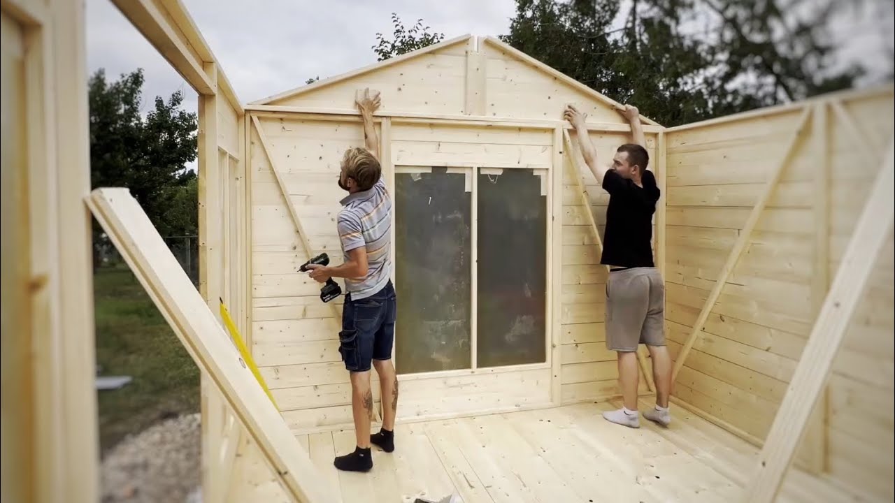 What you need to build a wooden house for the garden