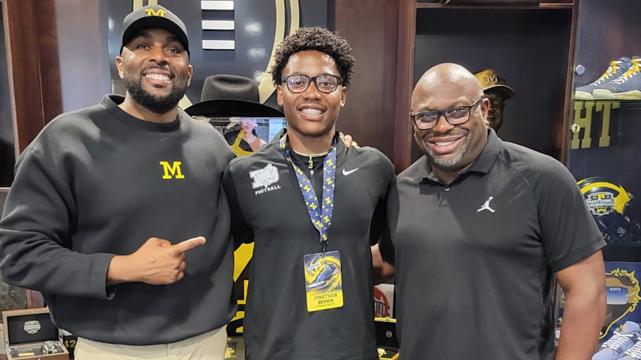 Fast-rising RB recruit Jonathan Brown talks commitment to Michigan ...