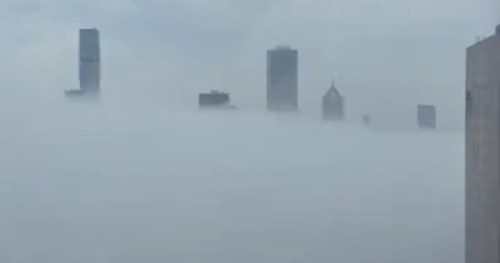 Chicago Disappears Under Dramatic Fog Storm