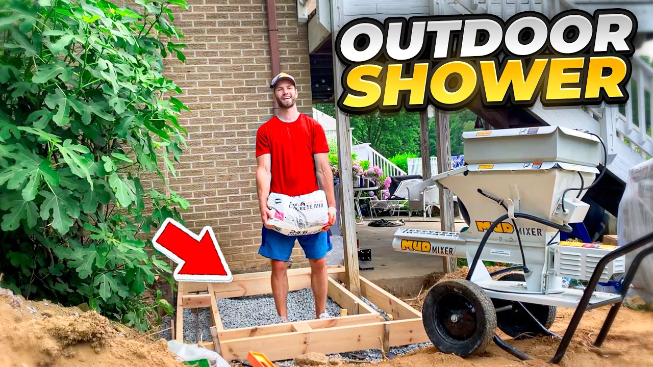 I built my mom the most beautiful outdoor shower