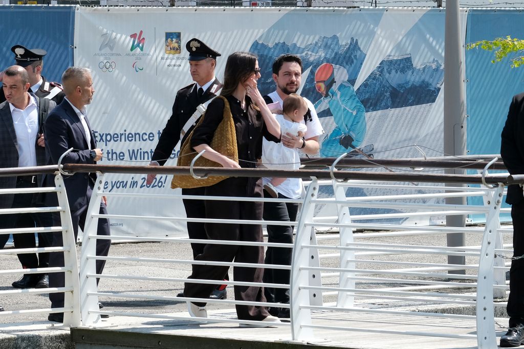 Princess Rajwa's baby Iman's cute exit from Jeff Bezos' star-studded ...