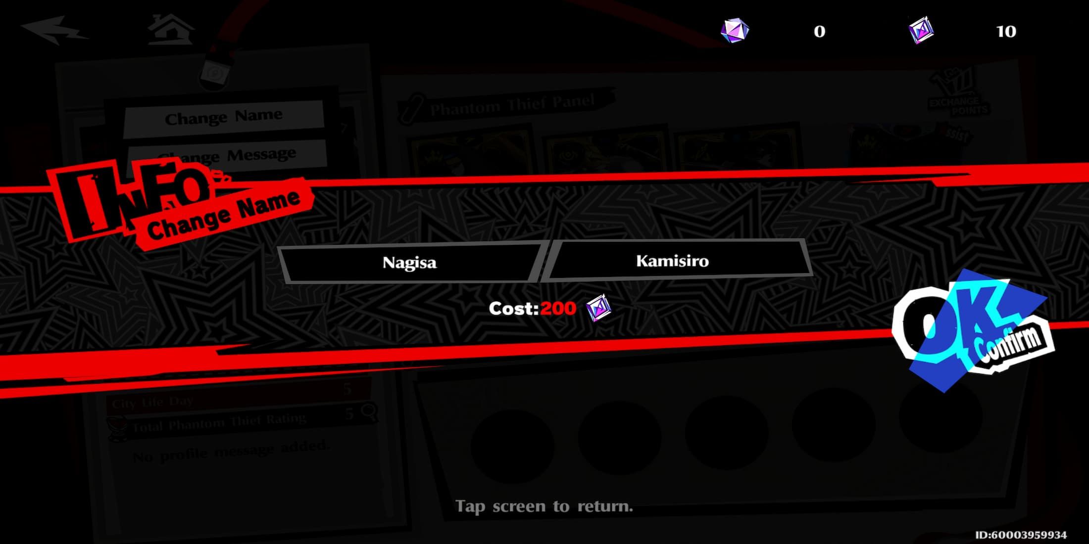 What is the Protagonist's (Wonder) Canon Name in Persona 5 Phantom X?