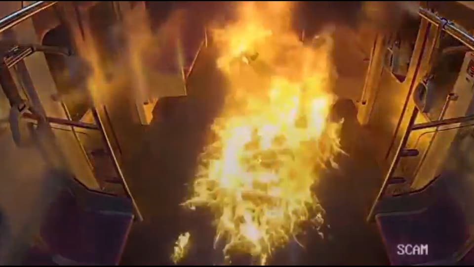 Man sets fire to a moving train in Seoul over divorce in viral video