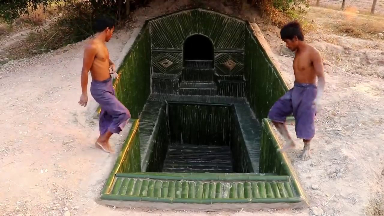 Underground secret house gets a mini pool upgrade