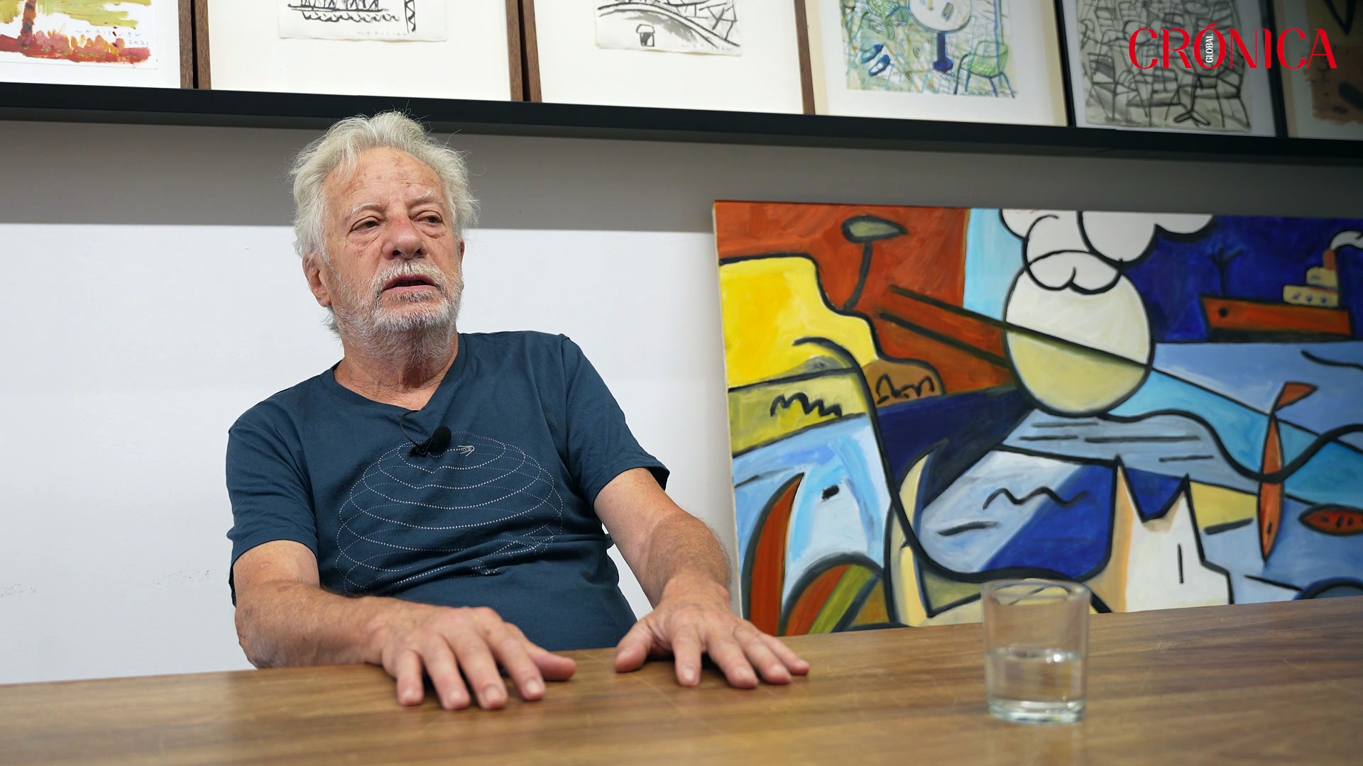 Javier Mariscal, en su taller, durante una entrevista concedida a ...