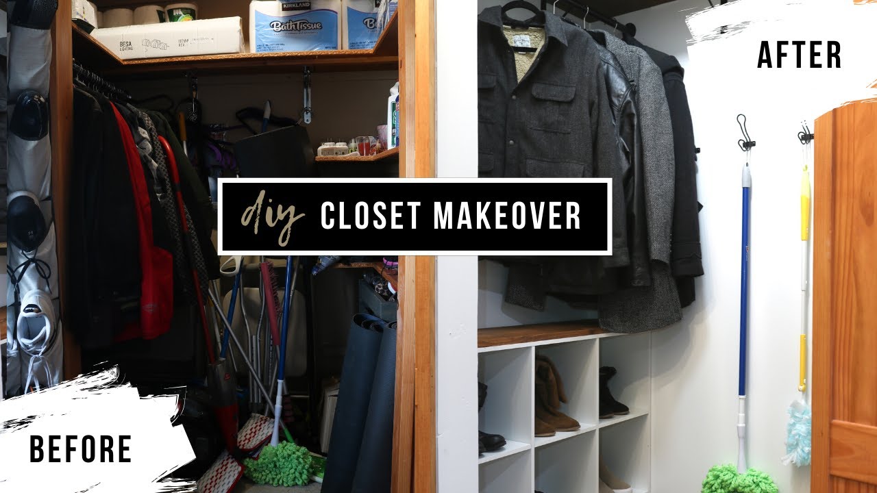 Extreme DIY Coat Closet Makeover & Organization!