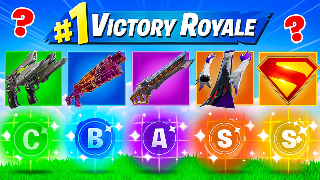 HERO Rank = Weapon RARITY Challenge! (Fortnite)