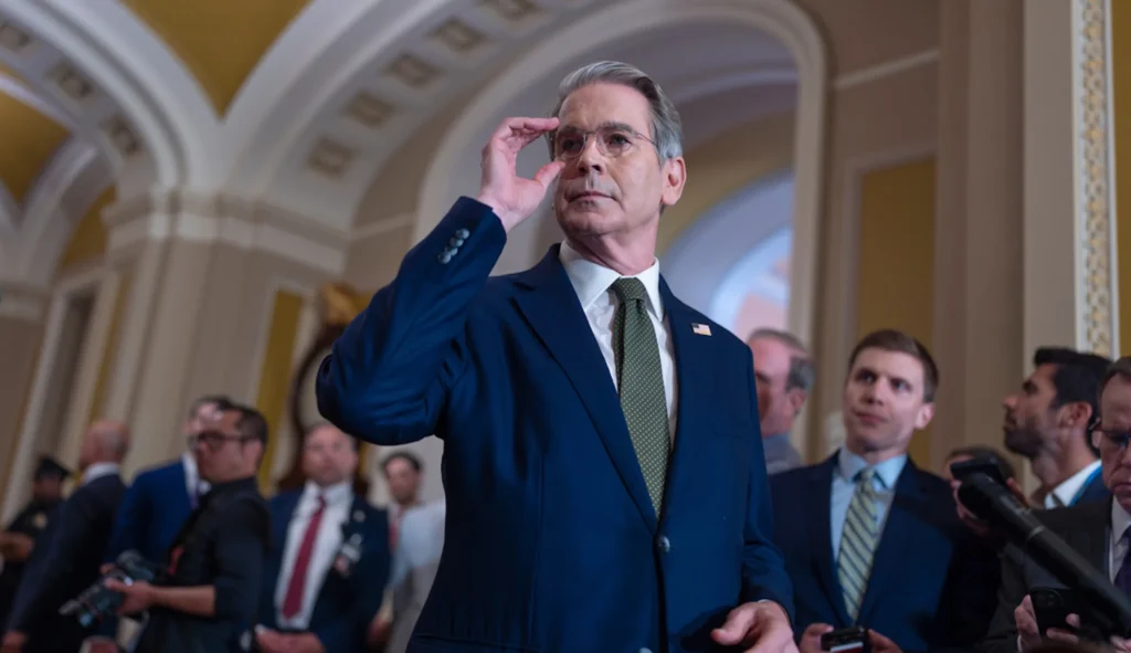 Bessent compares Democratic criticism to ‘firefighting advice from an ...
