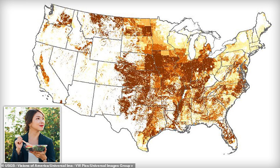 Map shows US states with highest use of harmful pesticides